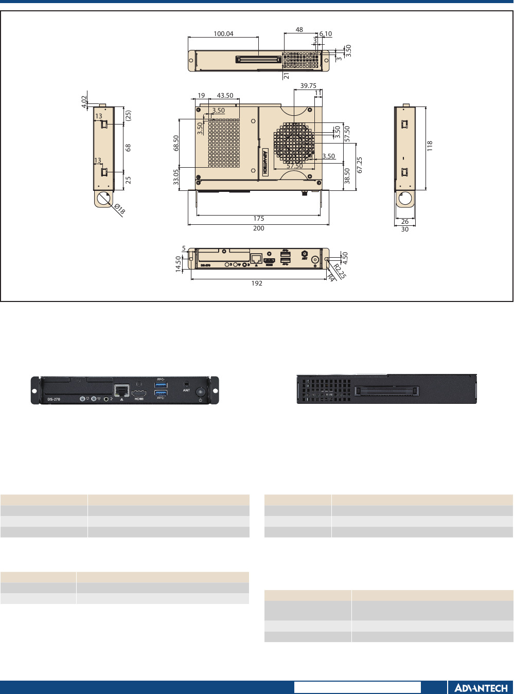 DS-270 Datasheet by Advantech Corp | Digi-Key Electronics